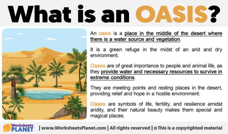 What is an Oasis | Definition of Oasis