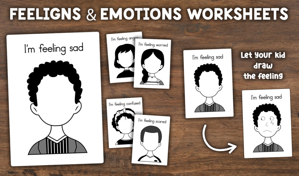 Feelings and Emotions Worksheets for Kids
