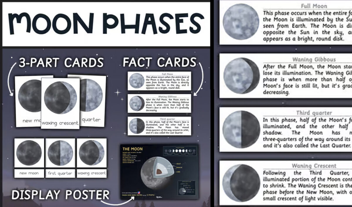 Phases of the Moon Activity for Kids