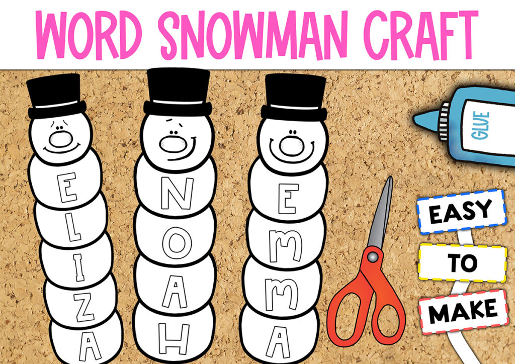 Snowman Craft Activity for Kids