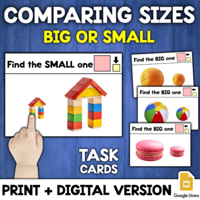 Big and Small Sorting Activity for Special Education