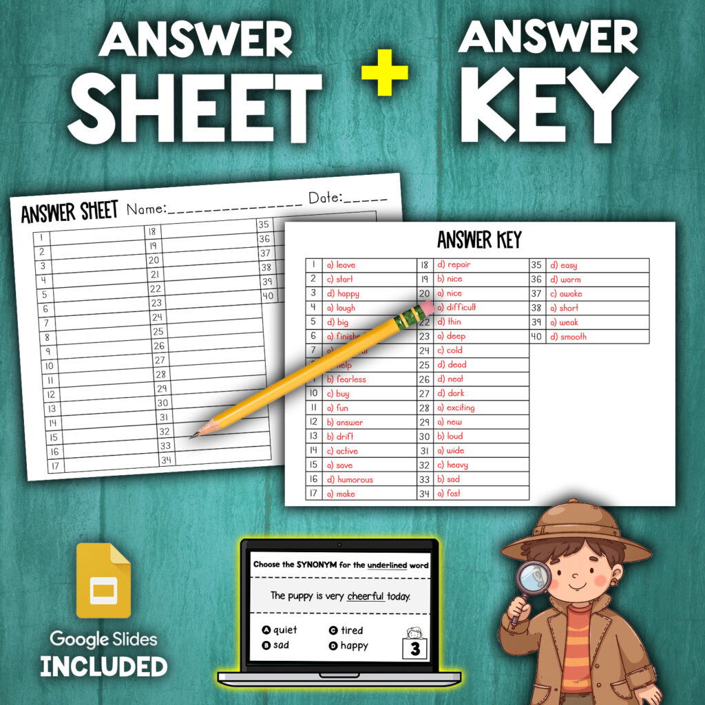 Synonyms and Antonyms Activity | Context Clue Task Cards
