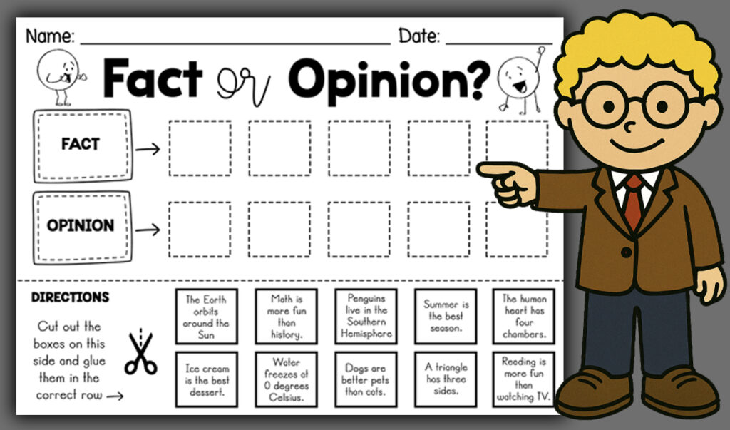 Fact and Opinion Worksheet