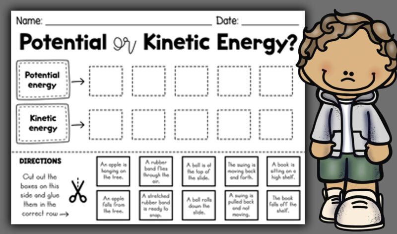 Potential and Kinetic Energy Worksheet