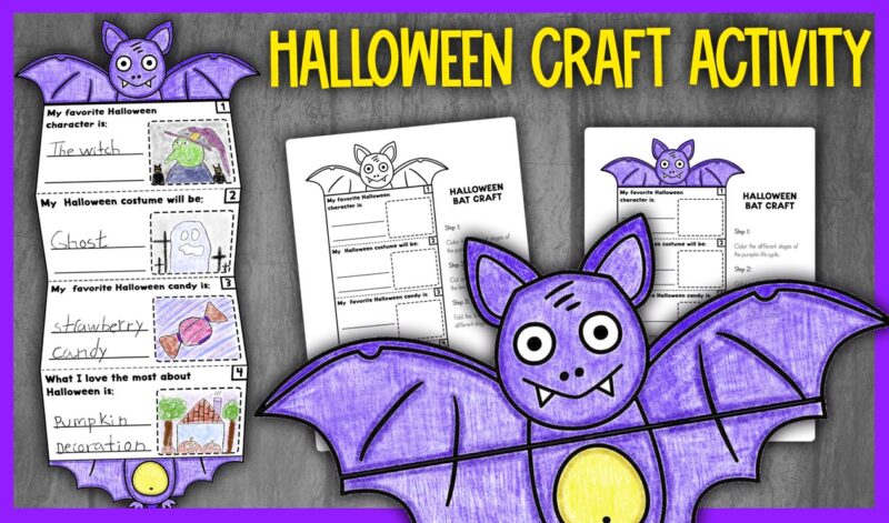 Halloween Bat Craft Activity